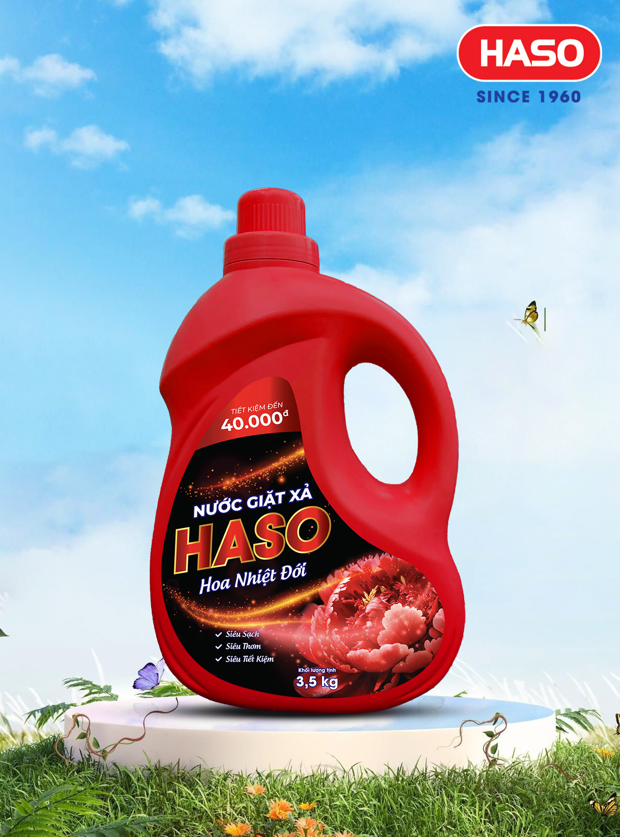 Haso ra mắt Nước Giặt Xả - Hương hoa nhiệt đới